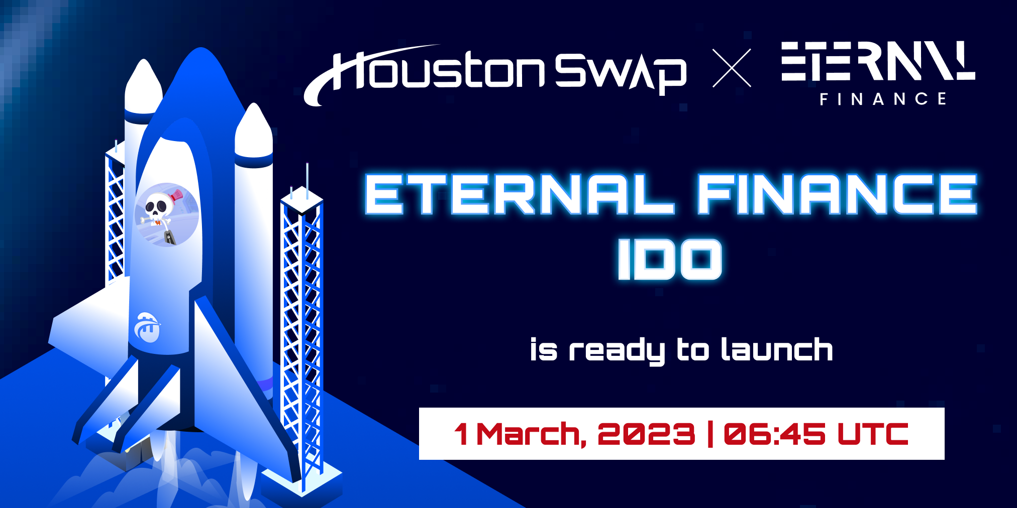 Eternal Finance sale on HoustonSwap Launchpad Eternal Finance sale on HoustonSwap Launchpad